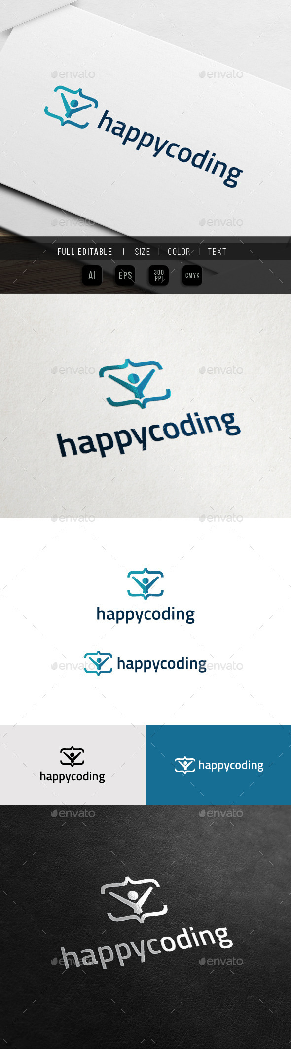 Happy Coding Code Club Logo Logo Templates GraphicRiver happy-coding-code-club-logo-logo-templates-graphicriver